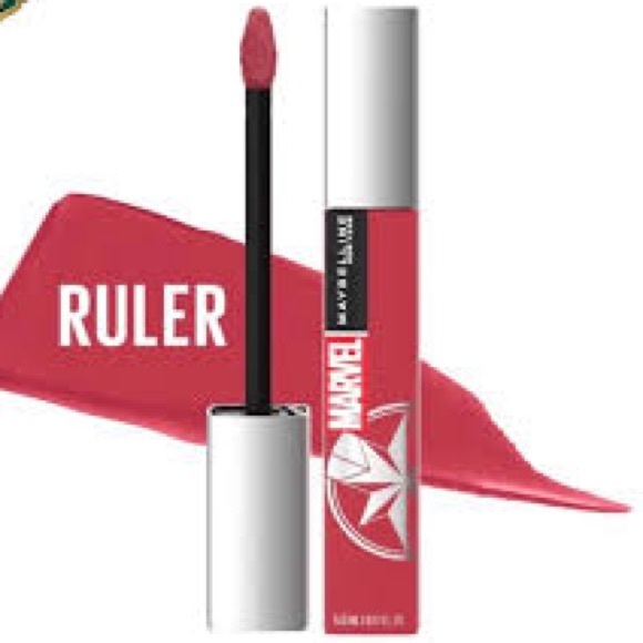 Maybelline | Makeup | 35 Maybelline X Marvel Superstay Matte Ink Lipstick Captain Marvel 8 Ruler ...